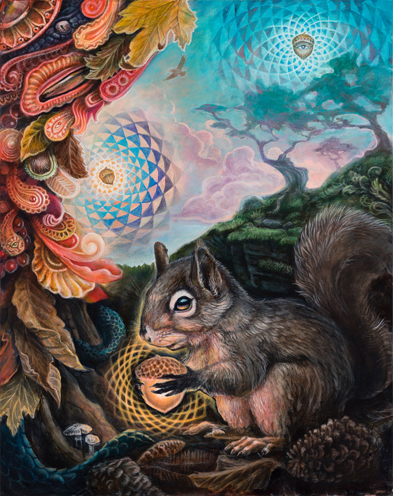 Ratatoskr Small Stretched Canvas 12 x 15 – allofthisisforyou