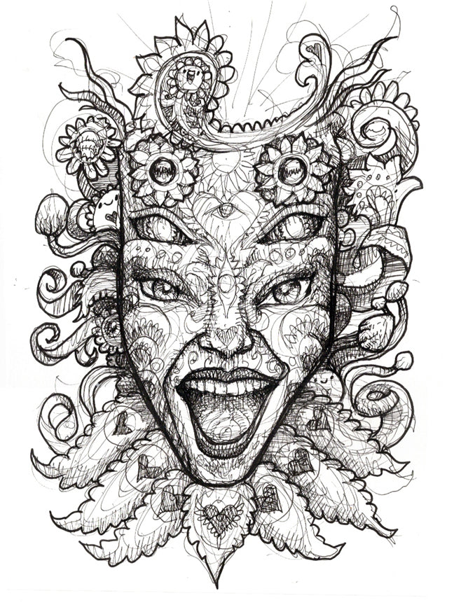 Shpongled Original Ink Drawing – allofthisisforyou