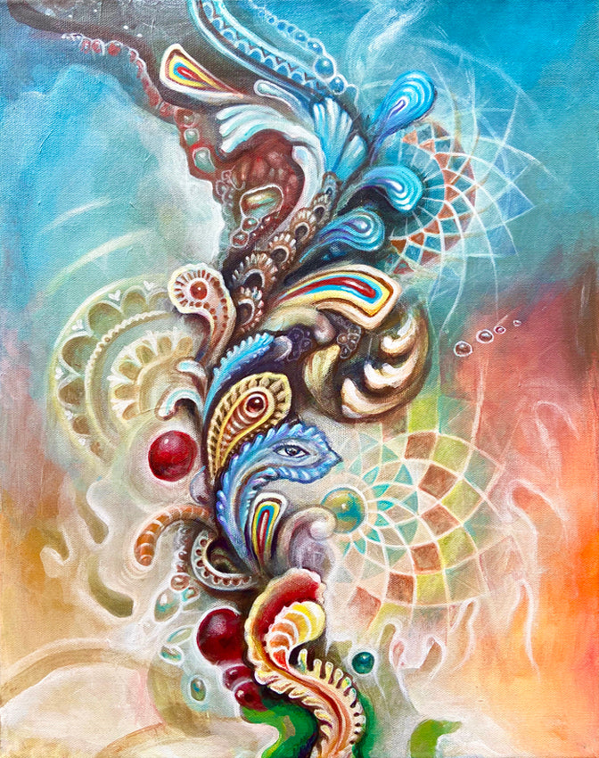Original Flow Painting "Murloc Magic" – allofthisisforyou